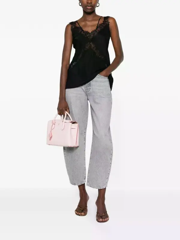 MOTHER Paneled High-waisted Jeans