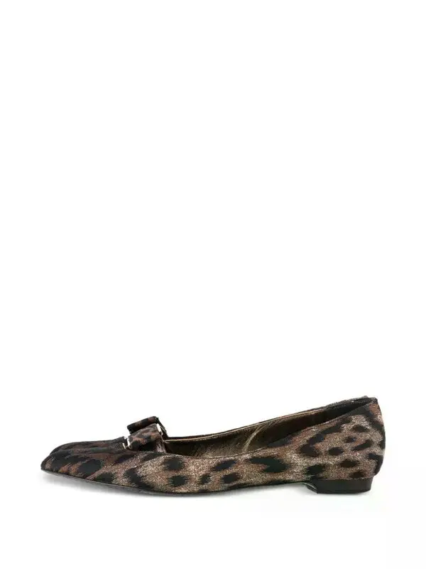 LANVIN Animal Print Loafers