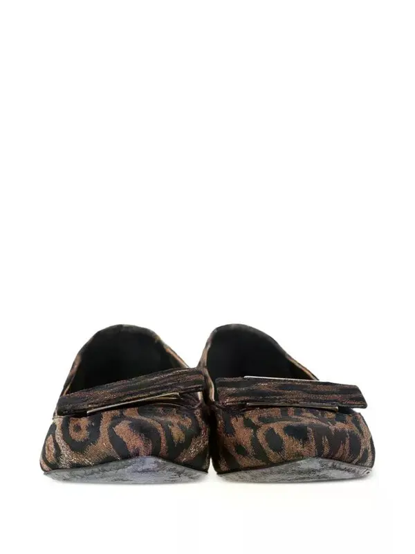 LANVIN Animal Print Loafers