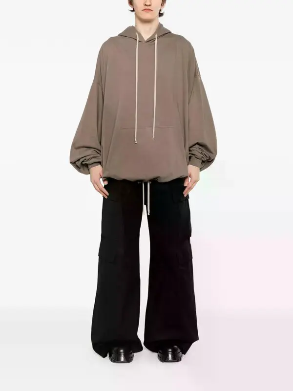 Rick Owens Hun Hoodie - Brown