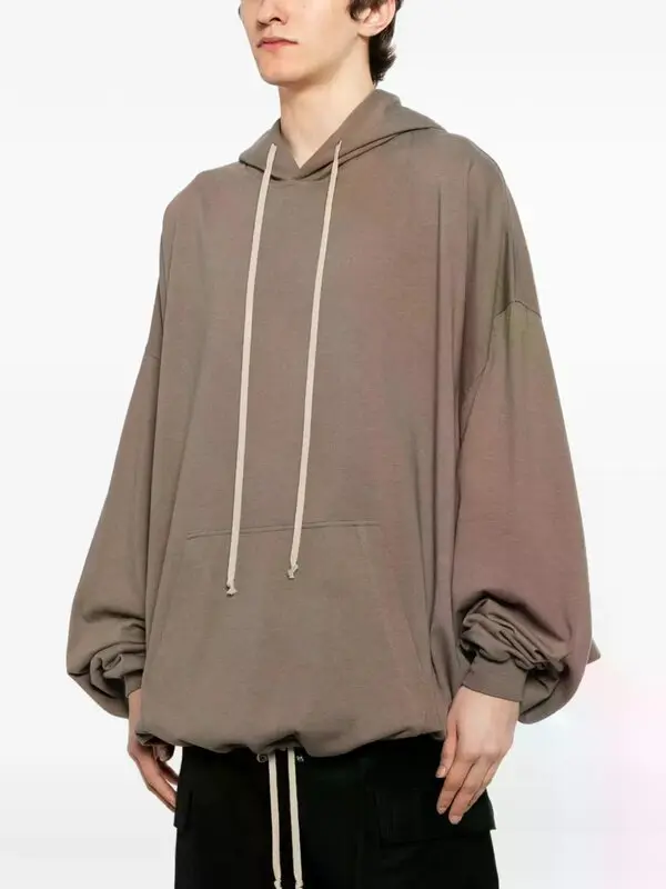Rick Owens Hun Hoodie - Brown