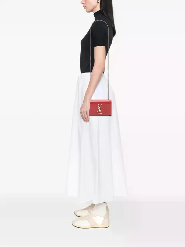Saint Laurent 2014 Small Monogram Kate Crossbody Bag - Red