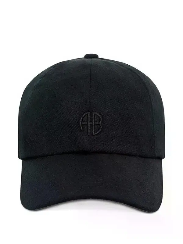 ANINE BING Jeremy Logo Baseball Cap - Black