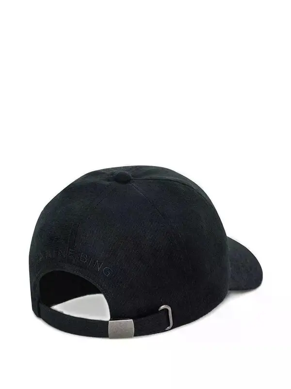 ANINE BING Jeremy Logo Baseball Cap - Black