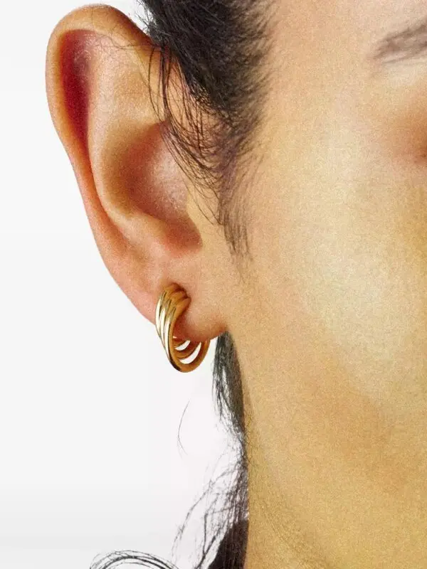SHAUN LEANE Bound Hoop Earrings - Gold