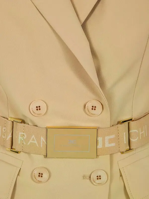 Elisabetta Franchi Belted Double-breasted Jacket