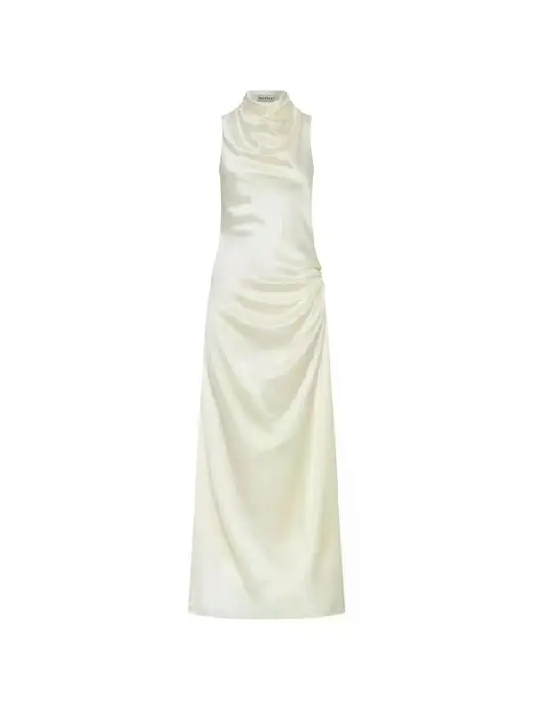 NICHOLAS Fabiana Draped Maxi Dress - Neutrals