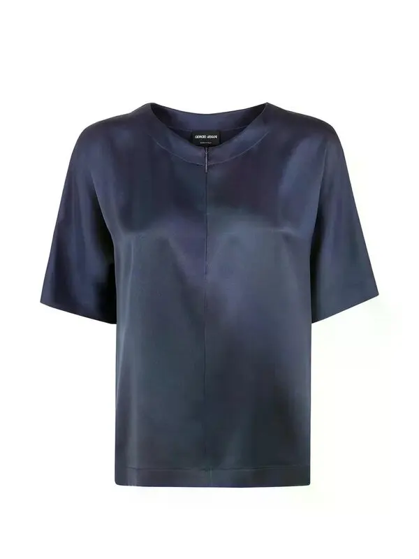 Giorgio Armani Silk Short Sleeve Blouse