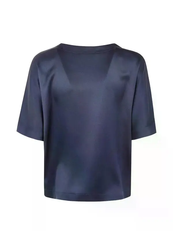 Giorgio Armani Silk Short Sleeve Blouse
