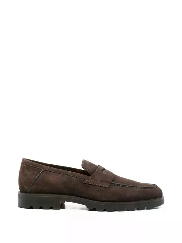 Santoni Suede Loafers