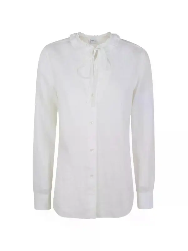 Aspesi Ruffled-collar Shirt - White