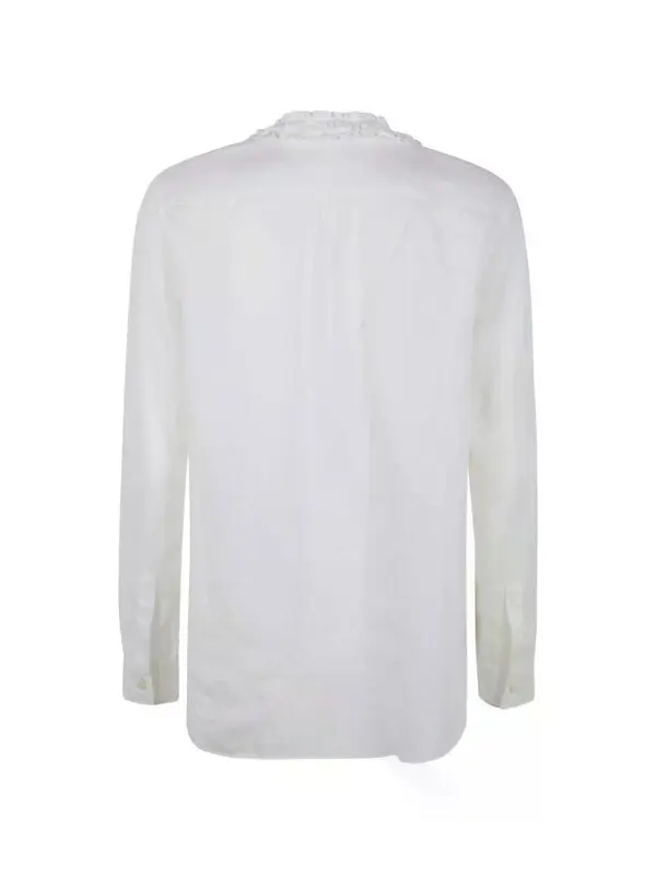 Aspesi Ruffled-collar Shirt - White