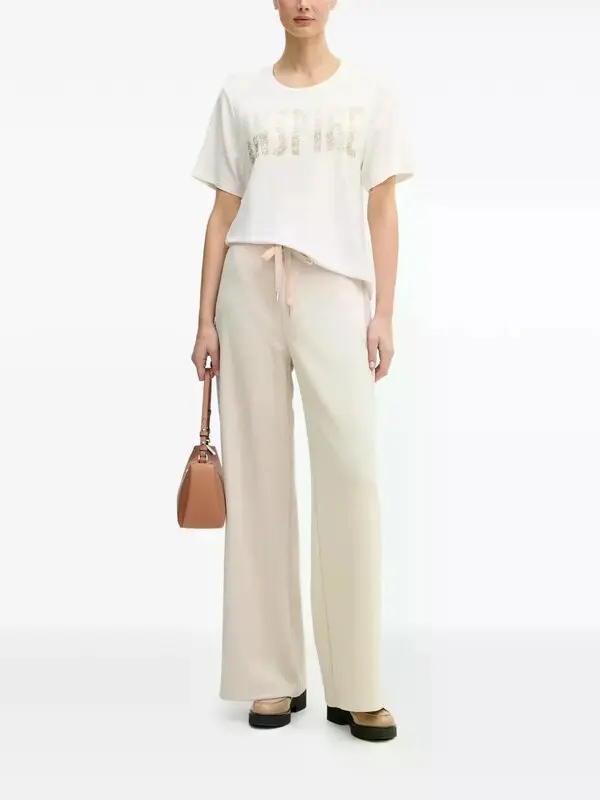 Joseph Ribkoff Drawstring Wide Leg Trousers