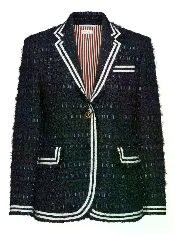 Thom Browne Ribbon Tweed Sportcoat - Blue