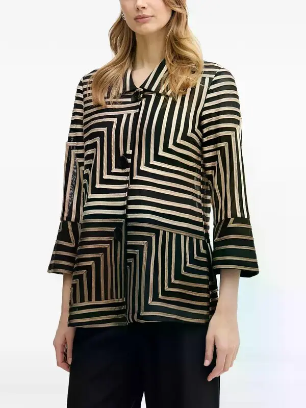 Joseph Ribkoff Geometric-striped Shirt