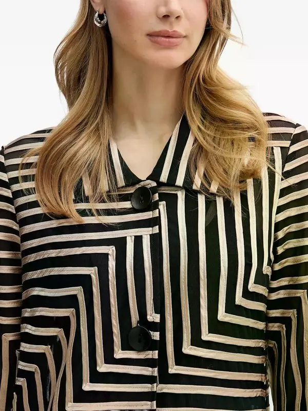 Joseph Ribkoff Geometric-striped Shirt