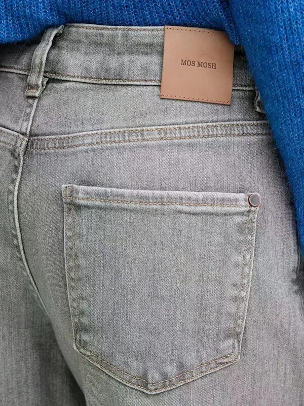MOS MOSH Mmdara Hera Wide-leg Jeans - Grey