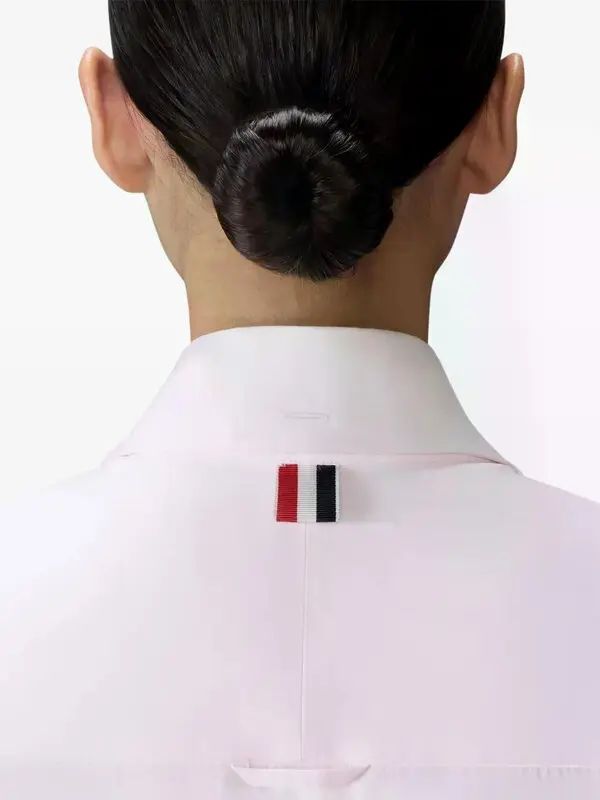 Thom Browne Crest Embroidery Shirt - Pink