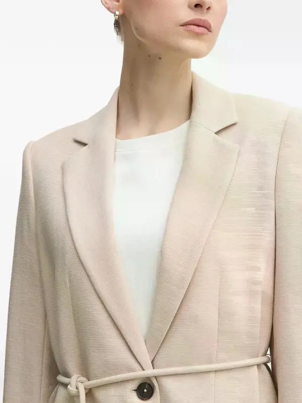 MARC AUREL Belted Button Blazer