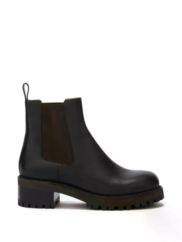 ODISSI Faye Round Toe Leather Boots