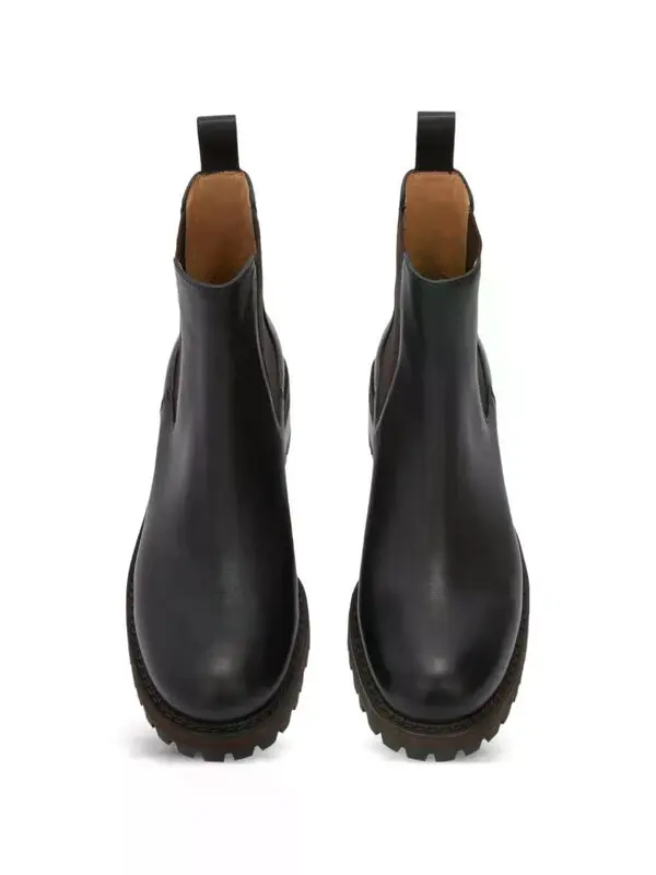 ODISSI Faye Round Toe Leather Boots