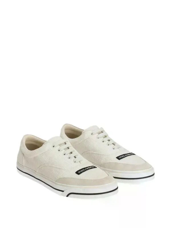Dolce & Gabbana Sailing Linen Sneakers - Neutrals