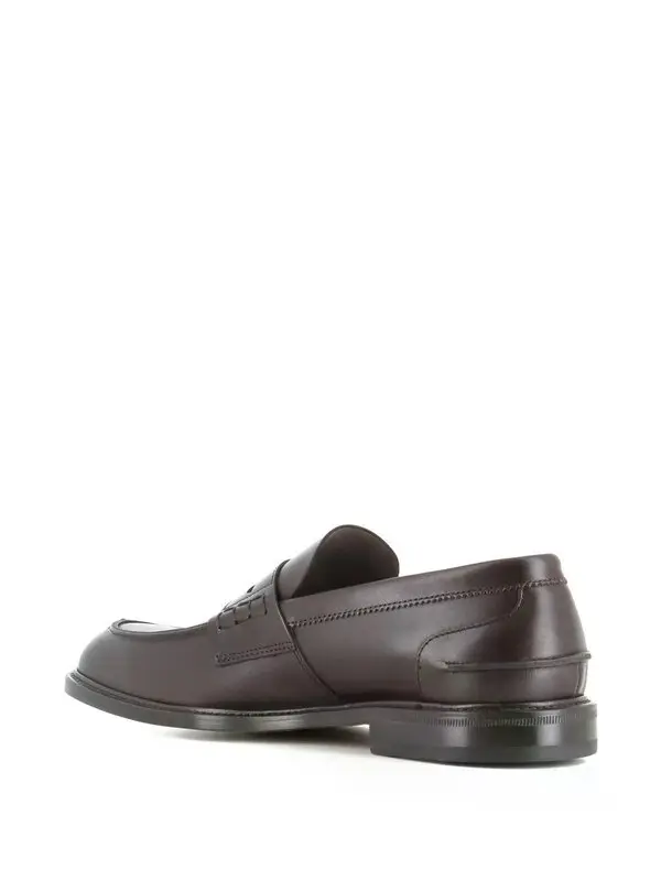 TASSINARI Leather Penny Loafers - Brown