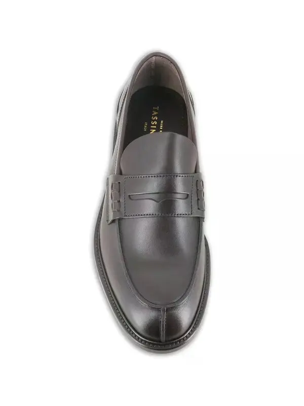 TASSINARI Leather Penny Loafers - Brown