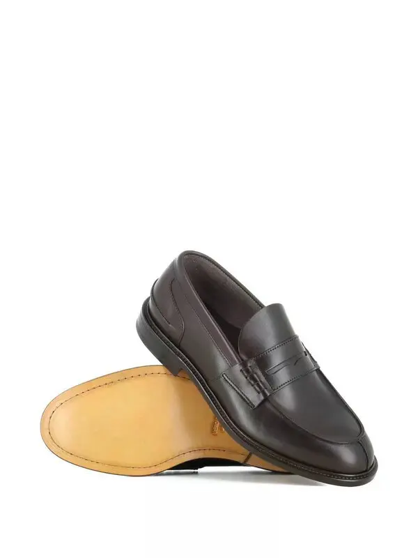 TASSINARI Leather Penny Loafers - Brown