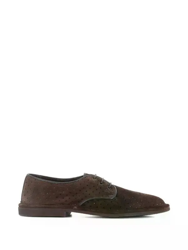 ALEXANDER HOTTO Perforated Derby Shoes - Brown