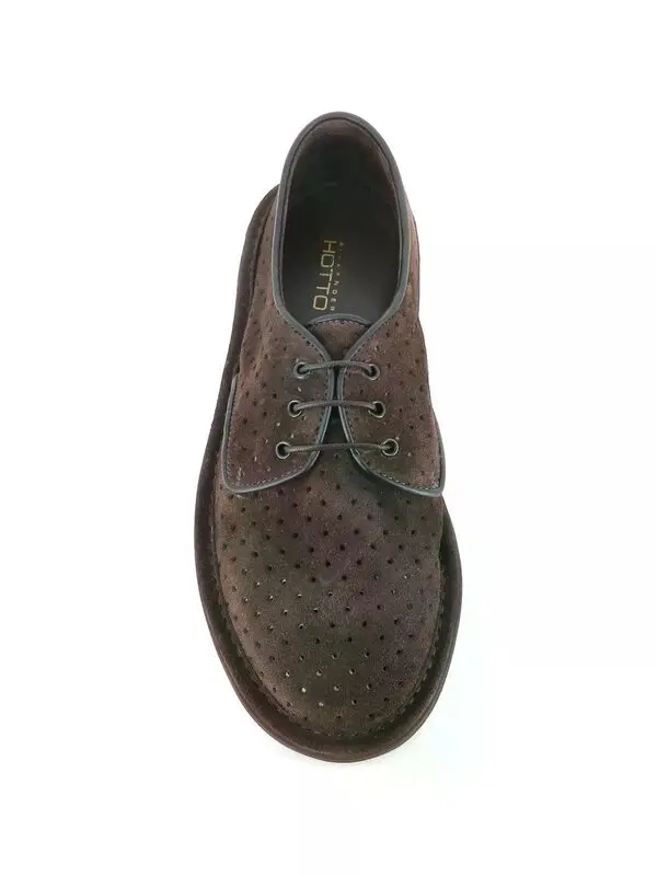 ALEXANDER HOTTO Perforated Derby Shoes - Brown
