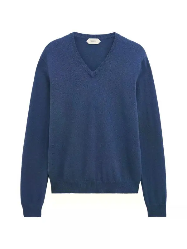Pringle Of Scotland V-neck Cashmere Sweater - Blue