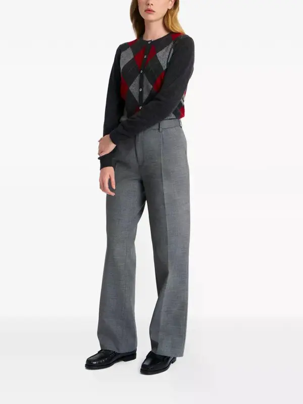 Pringle Of Scotland Argyle Cashmere Cardigan - Grey