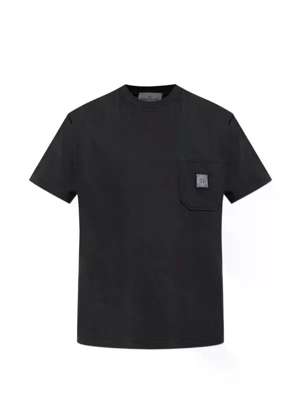 Stone Island 2100032 Organic Cotton Jersey 'fissato' Effect T-shirt
