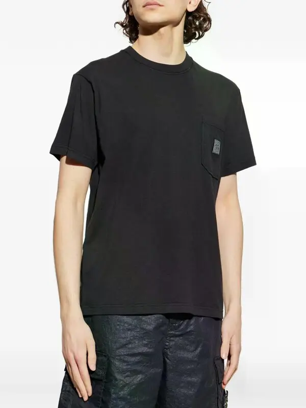 Stone Island 2100032 Organic Cotton Jersey 'fissato' Effect T-shirt