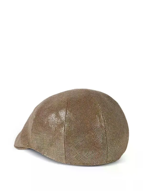 Brunello Cucinelli Sparkling Linen Beret