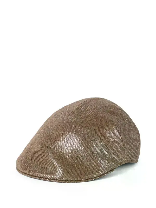 Brunello Cucinelli Sparkling Linen Beret