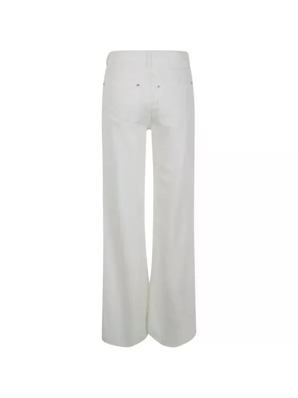 Blumarine Buttoned Wide Leg Jeans