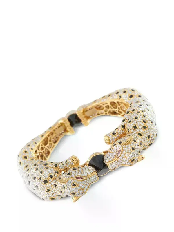 LB EXCLUSIVE Panther-embellished Diamond Ring - Gold