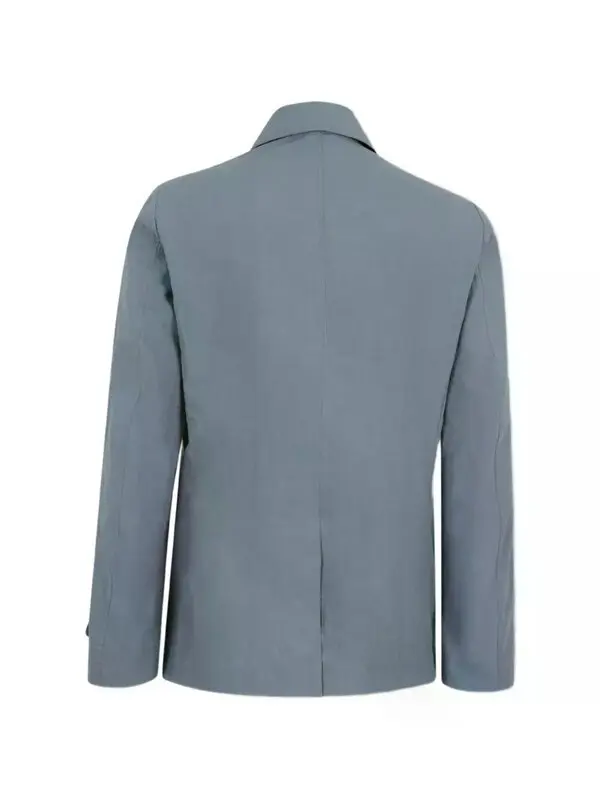 MOORER Double-breasted Coat - Blue