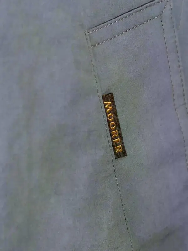 MOORER Double-breasted Coat - Blue