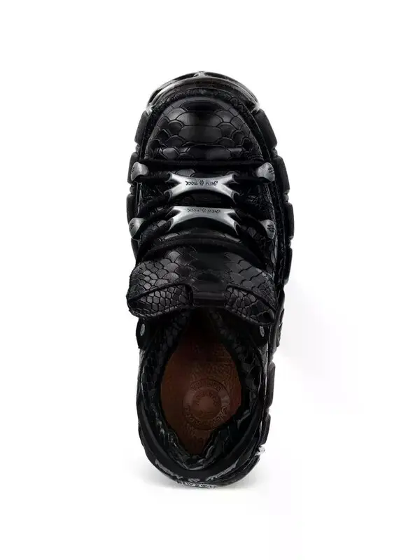 NEW ROCK Textured Sneakers - Black