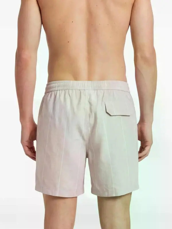 Eleventy Striped Swim Shorts - Neutrals