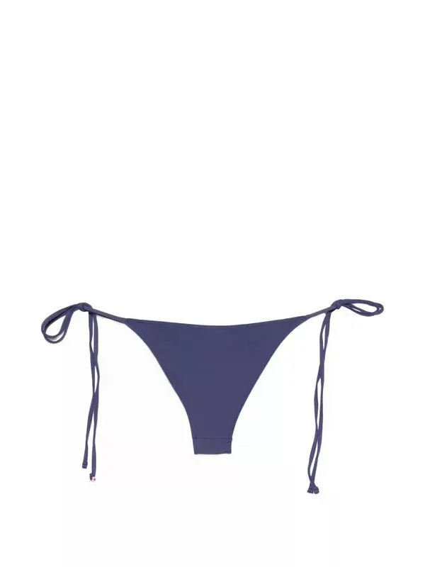 Frankies Bikinis Mackenzie Floral-embellished Bikini Bottoms