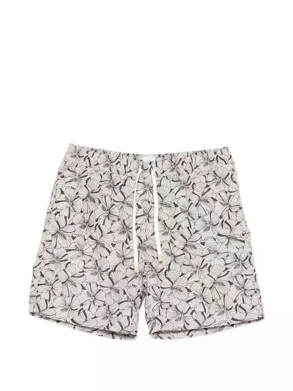 Eleventy Printed Swim Shorts - Neutrals
