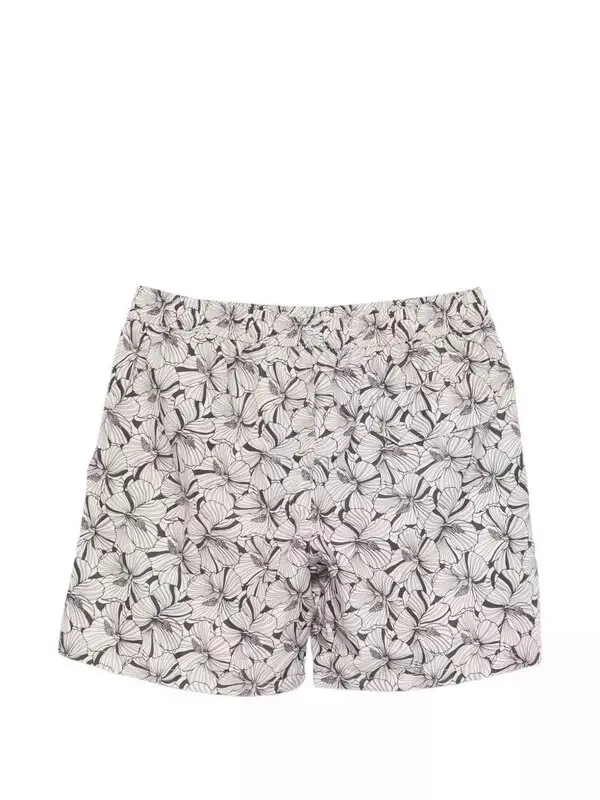 Eleventy Floral Swim Shorts - Neutrals