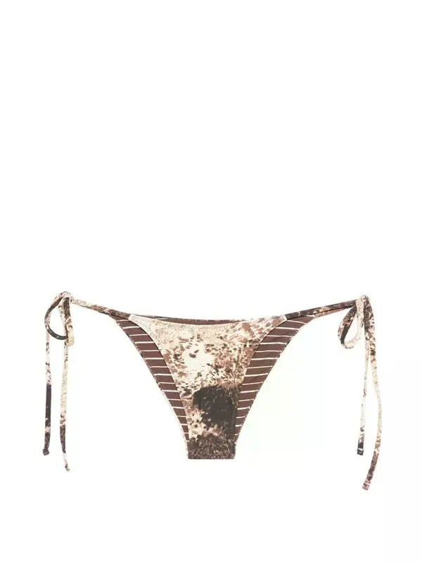 Frankies Bikinis Mackenzie Tie-side Bikini Bottom - Brown