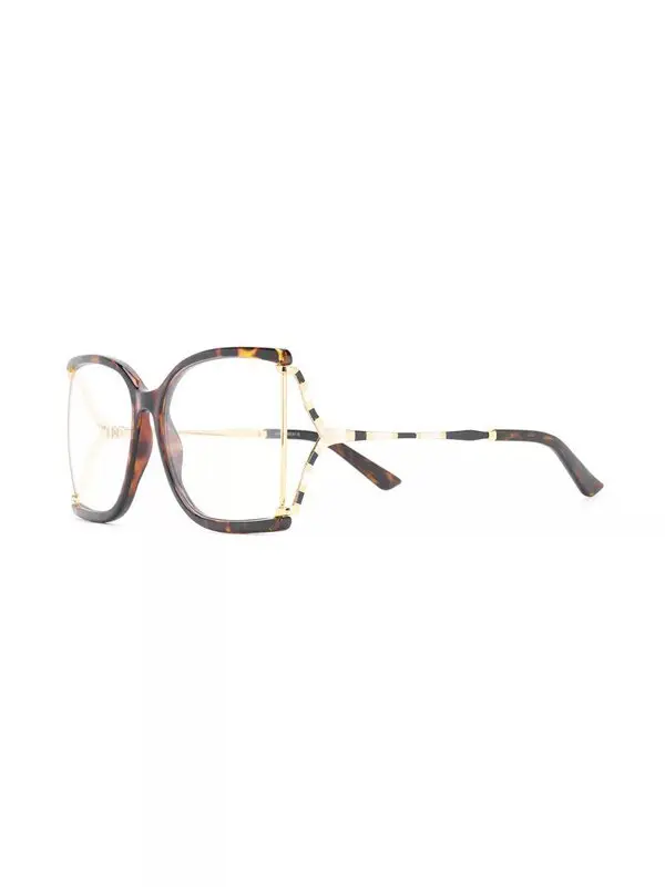 Gucci Oversized-frame Tortoiseshell Glasses
