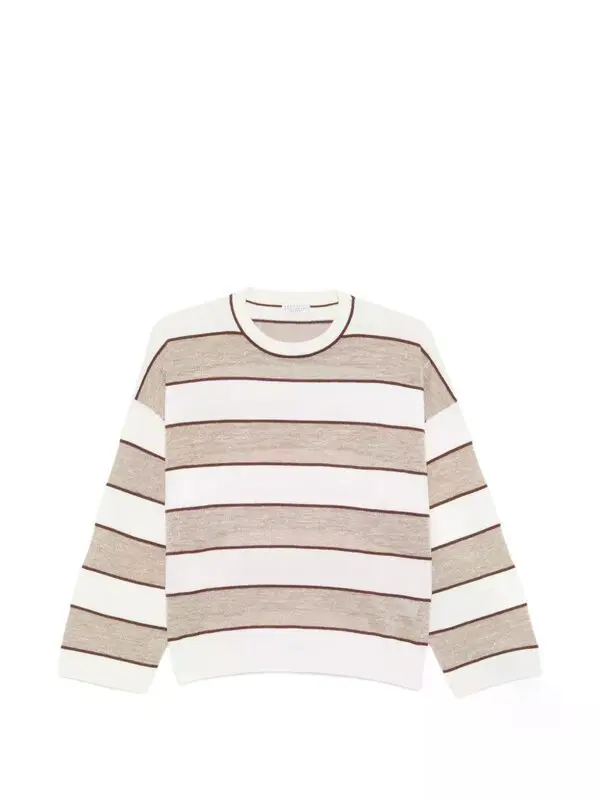 Brunello Cucinelli Striped Pattern Sweater