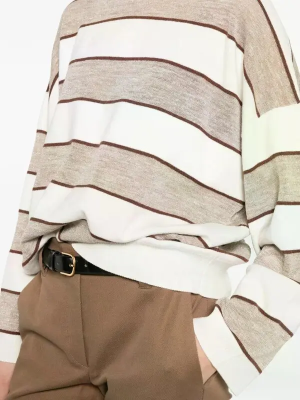 Brunello Cucinelli Striped Pattern Sweater